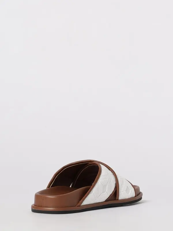 Max Mara Canvas And Leather Sandals