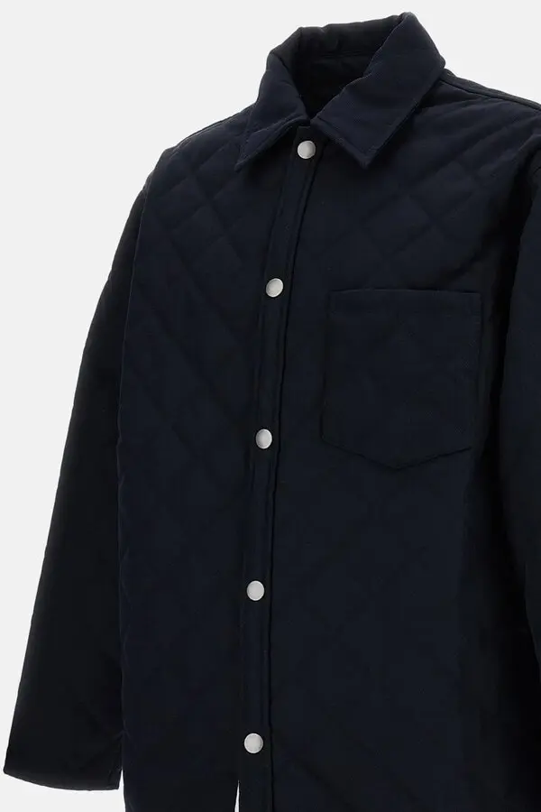 A.p.c. Georges Quilted Wool Blend Jacket - Multicolor