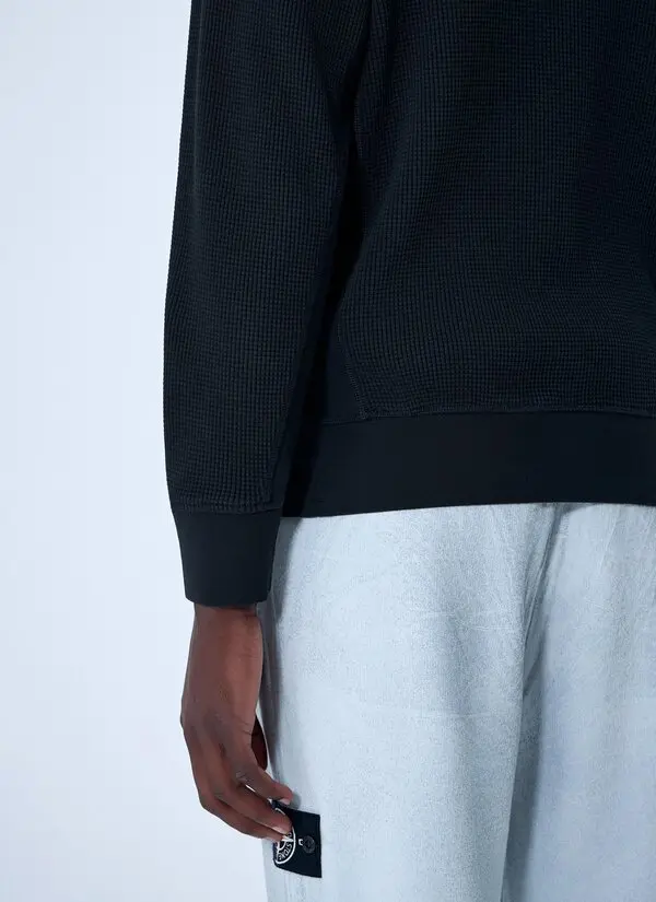 Stone Island Logo Patch Sweater - Black