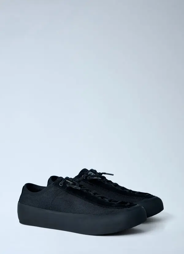 Stone Island Mesh Low-top Sneakers - Black