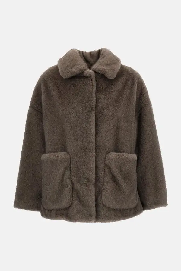 Herno Faux Fur Jacket - Multicolor