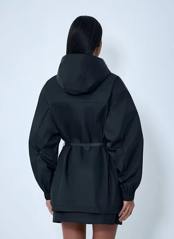 Prada Re-nylon Hooded Belted Anorak Jacket