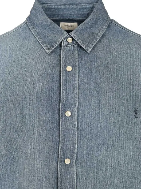 Saint Laurent Cassandre Denim Shirt