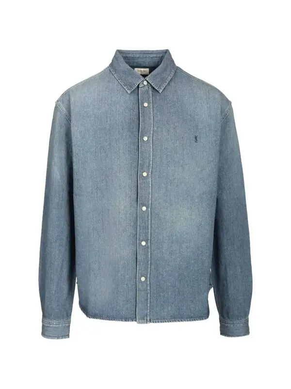 Saint Laurent Cassandre Denim Shirt