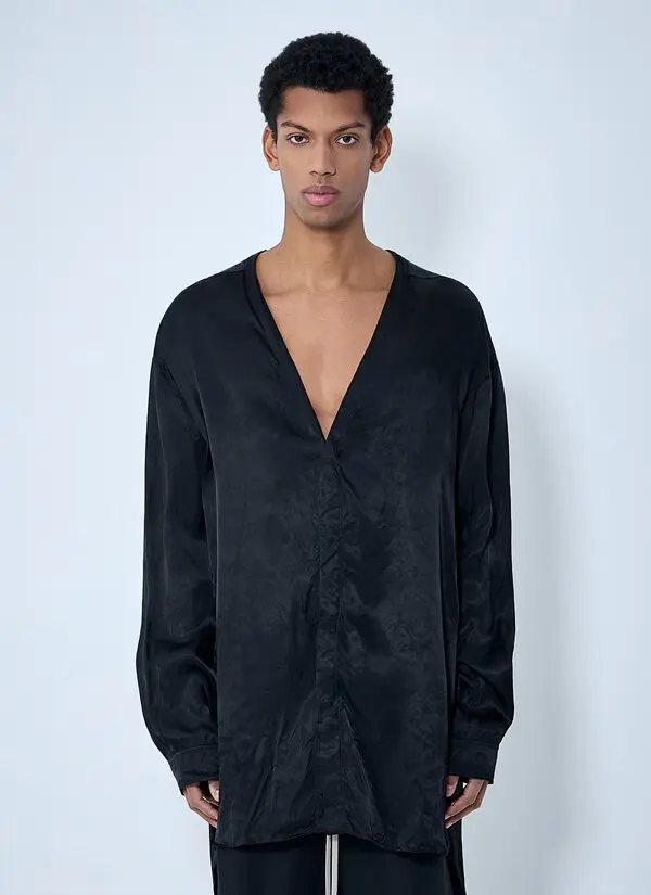 Rick Owens Oversized V-neck Shirt