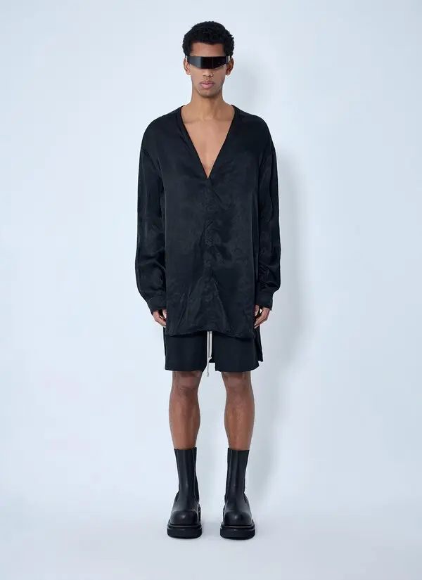 Rick Owens Oversized V-neck Shirt