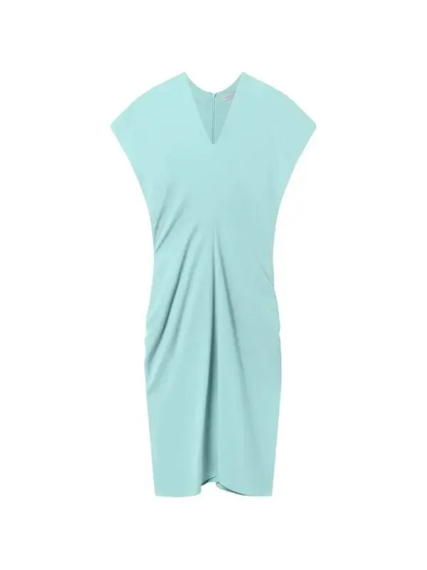 Stella McCartney Draped V-neck Midi Dress
