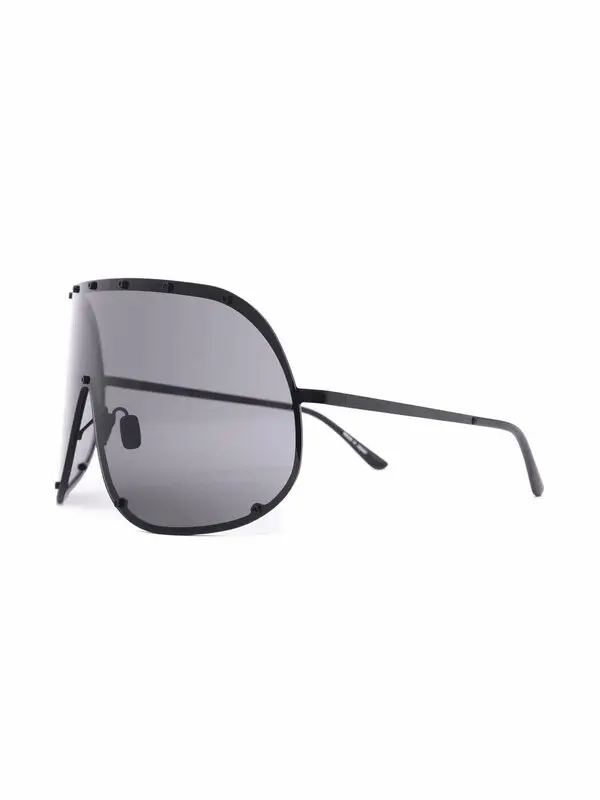 Rick Owens Oversized Pilot Sunglasses - Black