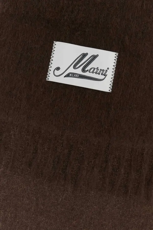 Marni Alpaca Blend Scarf - Brown