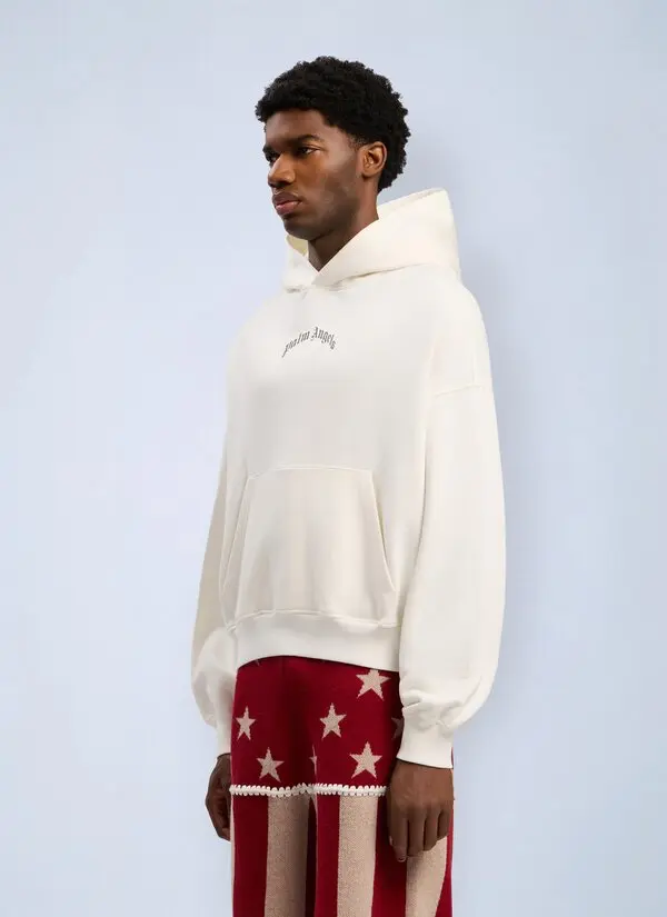 Palm Angels Hooded Sweatshirt - White