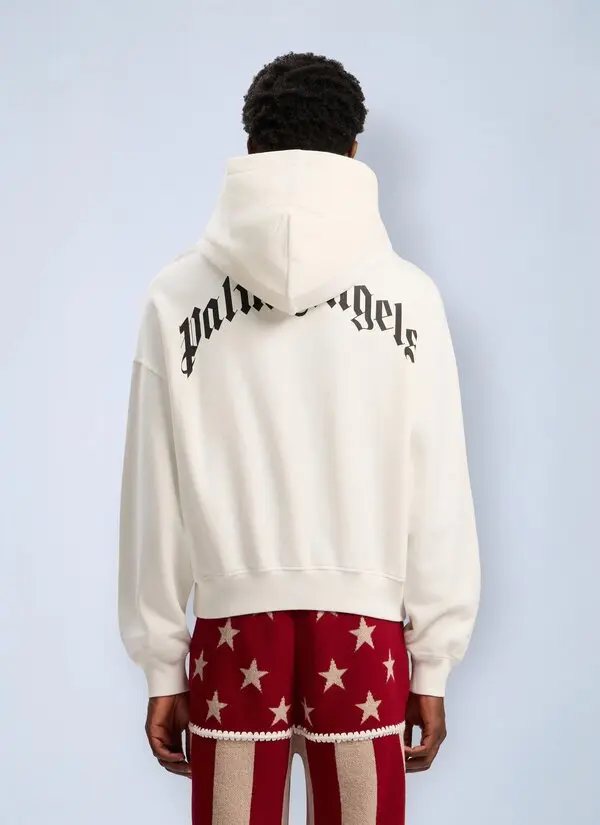 Palm Angels Hooded Sweatshirt - White