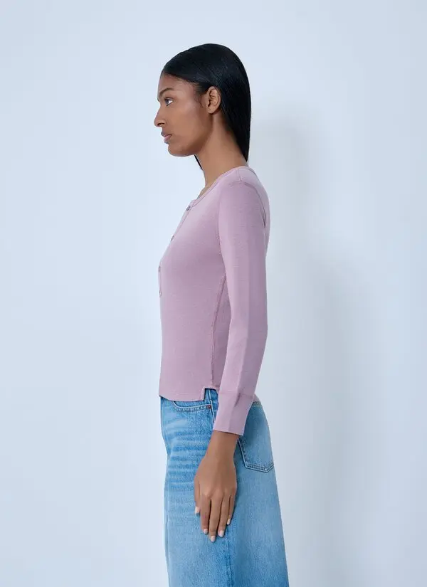 Chloé Henley T-shirt - Purple
