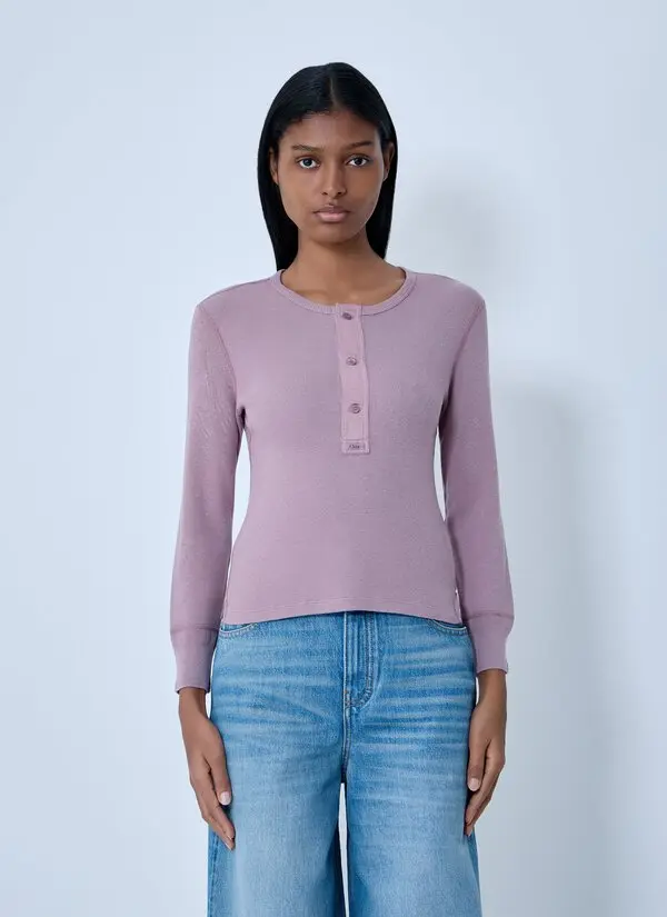 Chloé Henley T-shirt - Purple