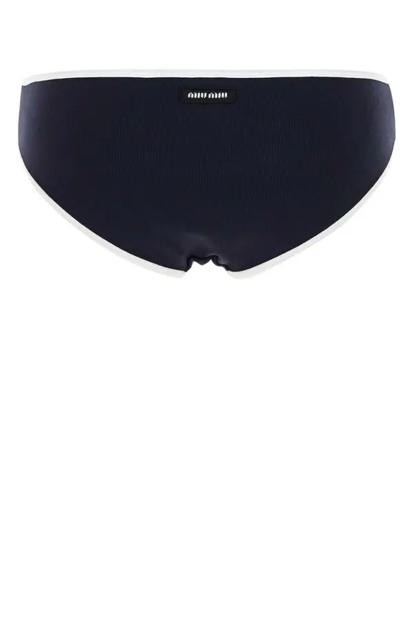 Miu Miu Midnight Stretch Nylon Bikini Bottom