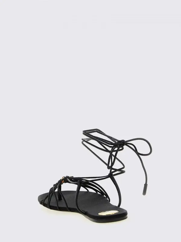 Saint Laurent Leather Babylone Sandal - Black