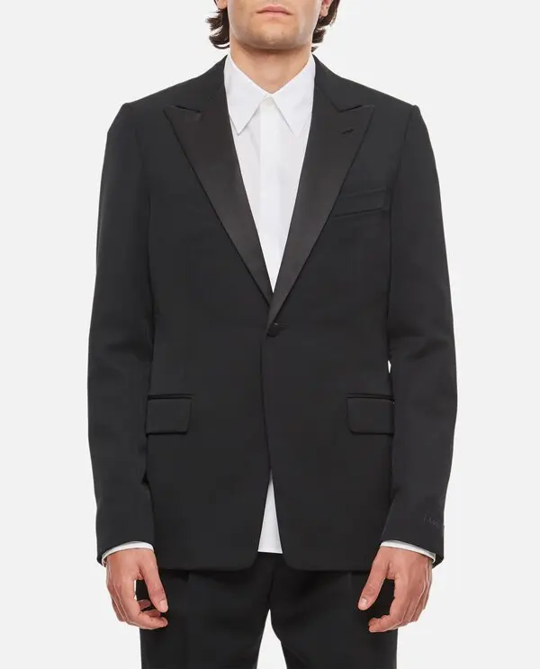 LANVIN Wool Tuxedo Jacket - Multicolor