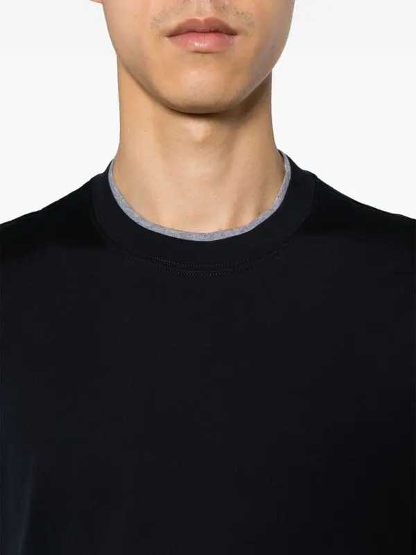 Brunello Cucinelli T-shirt With Faux-layering - Multicolor