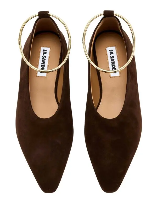 JIL SANDER Ring Ballet Flats