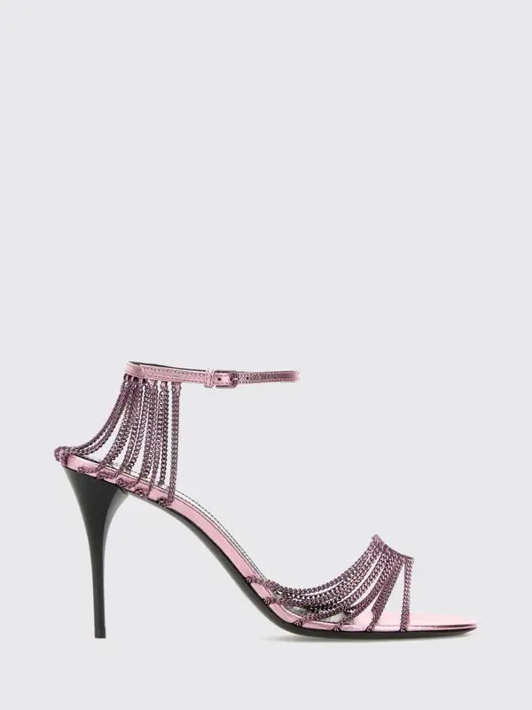 Saint Laurent Heeled Sandal - Gray