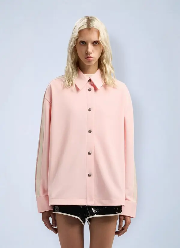 Palm Angels Classic Logo Tonal Track Shirt - Pink