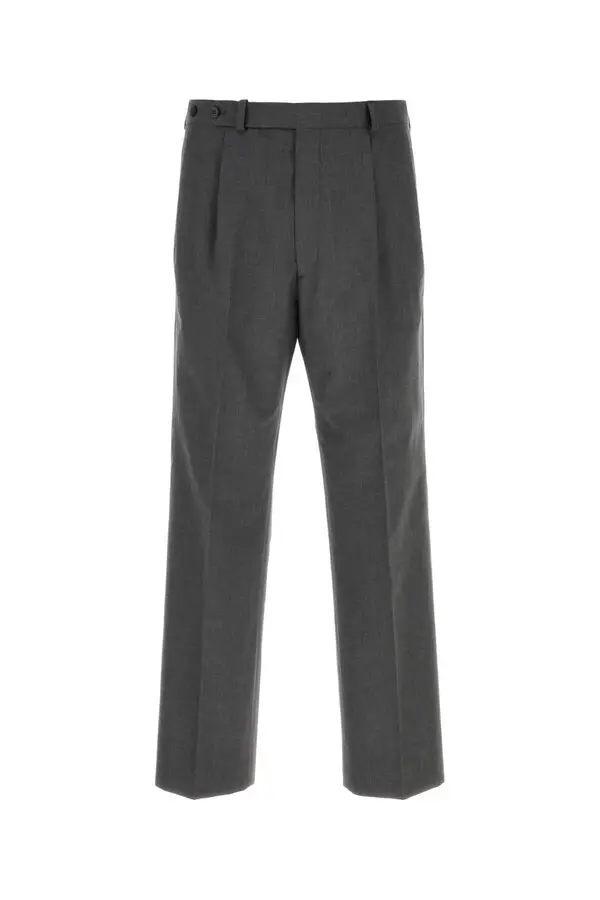 Prada Charcoal Wool Blend Pant - Gray