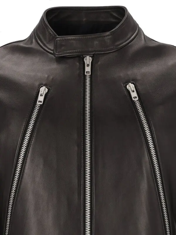 MAISON MARGIELA 5-zip Leather Jacket