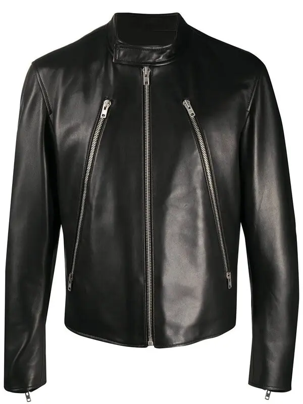 MAISON MARGIELA 5-zip Leather Jacket