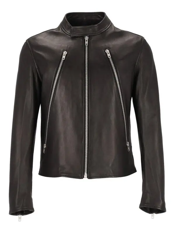 MAISON MARGIELA Leather Jacket - Black