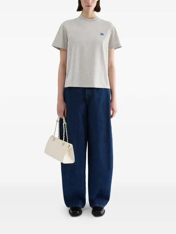 JIL SANDER Crew-neck Cotton T-shirt - Gray