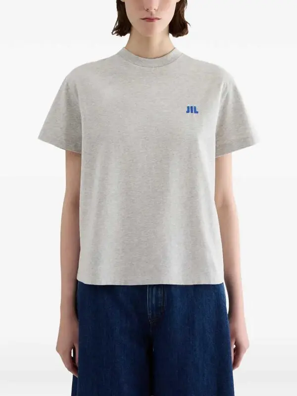 JIL SANDER Crew-neck Cotton T-shirt - Gray