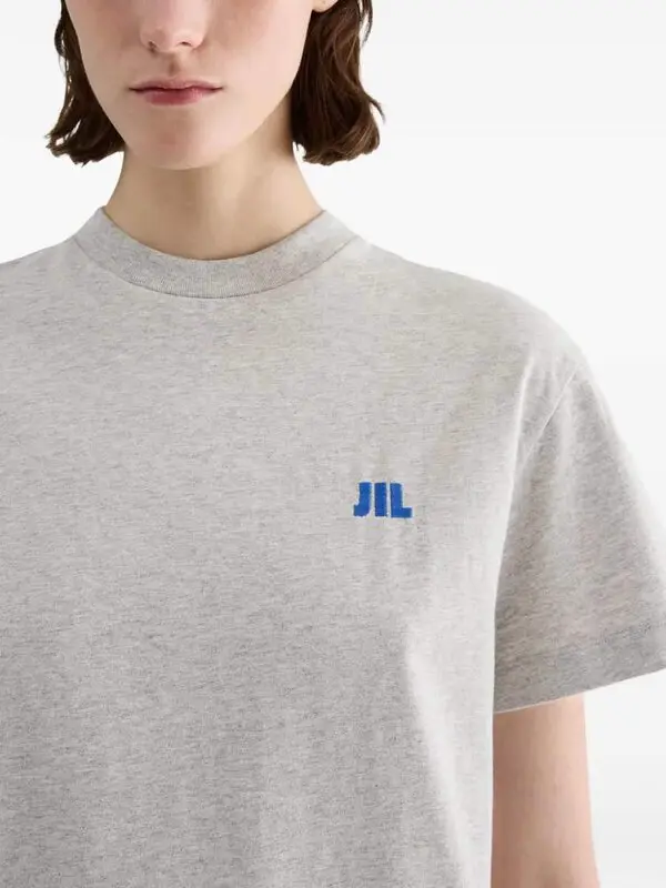 JIL SANDER Crew-neck Cotton T-shirt - Gray