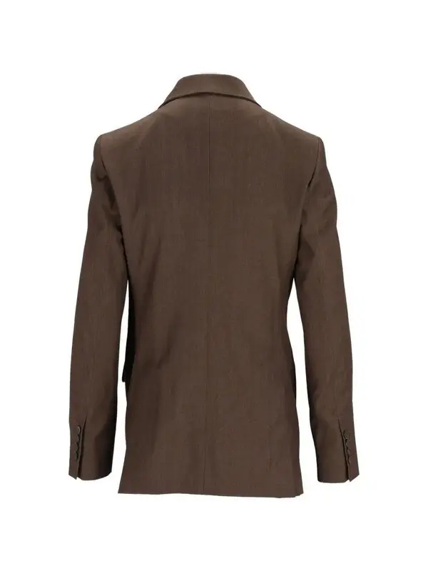 Max Mara Double-breasted Wool Gabardine Blazer