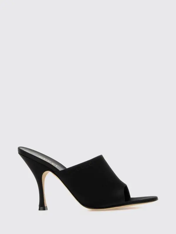 Gucci Satin Mules - Black