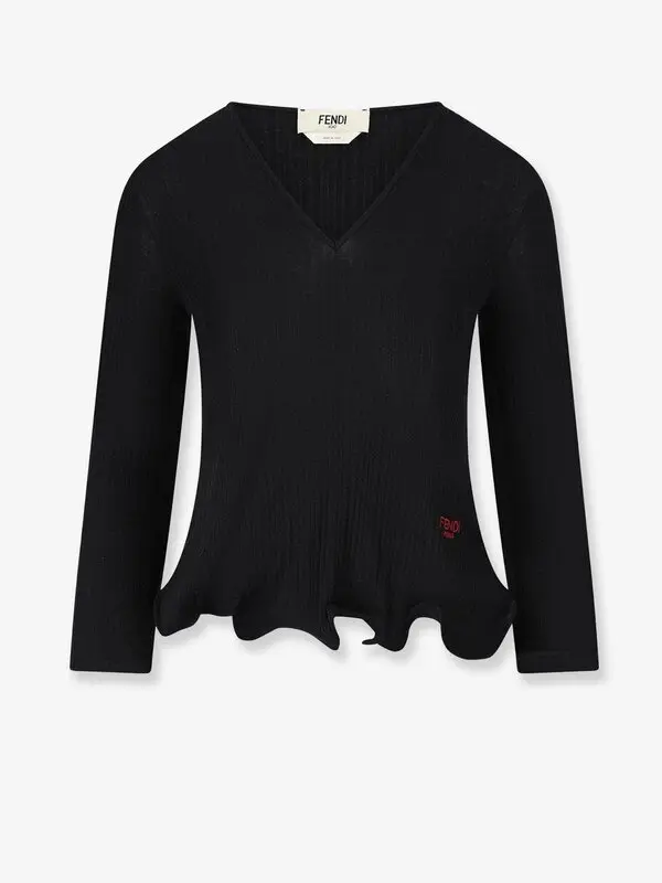 Fendi Wool Sweater - Black