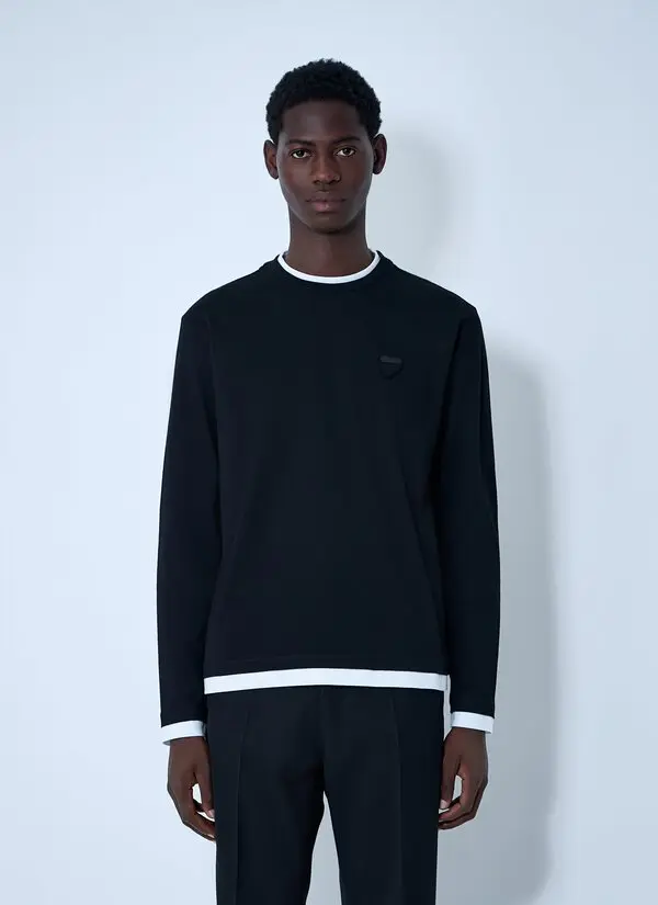 Prada Logo Motif T-shirt