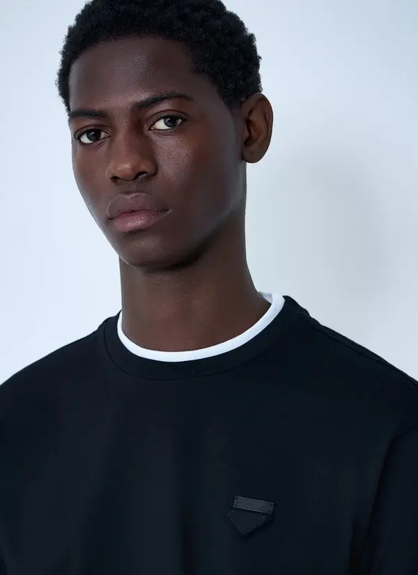 Prada Logo Motif T-shirt