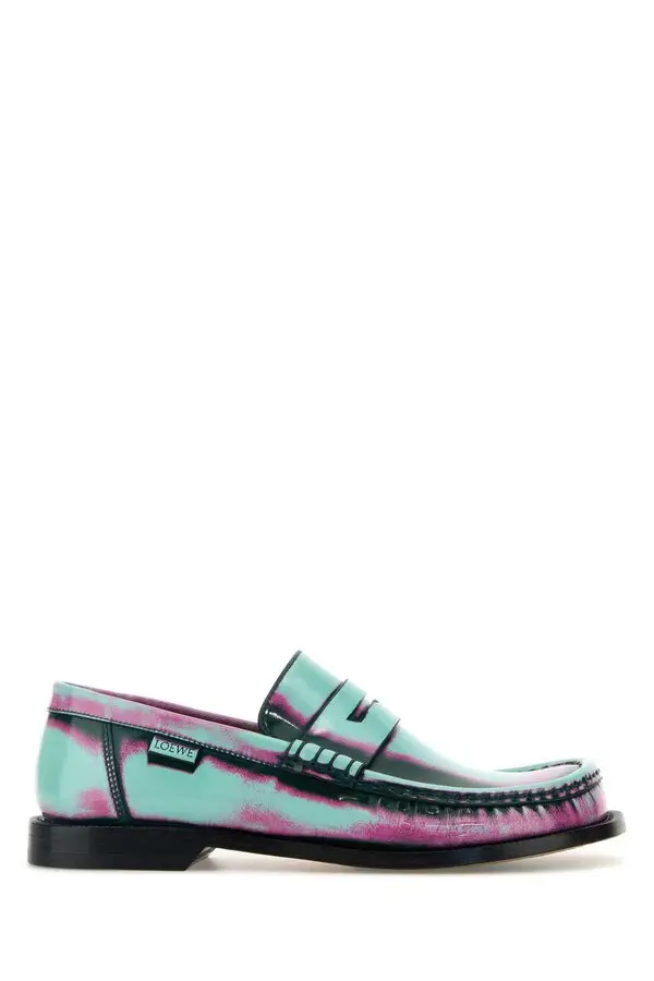 Loewe Leather Campo Loafers - Multicolor