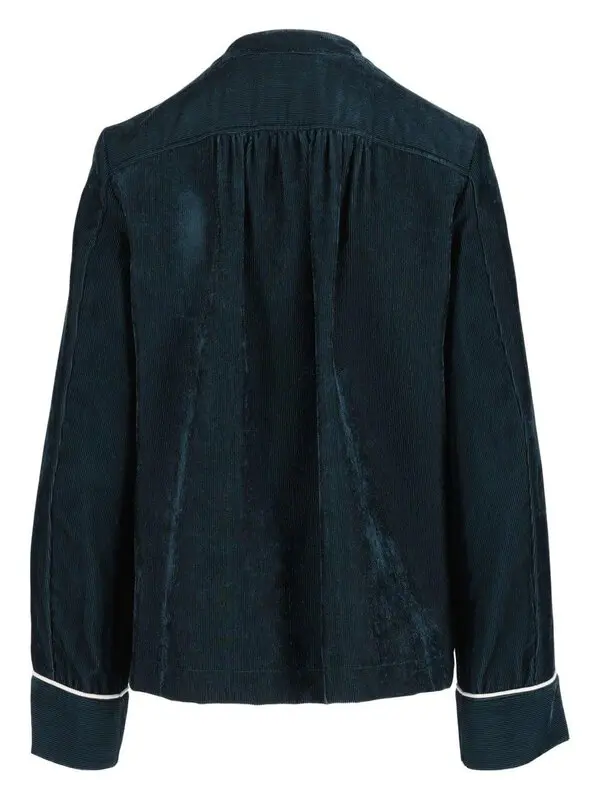 FORTE_FORTE Two-thousand-striped Jade Jacket - Green