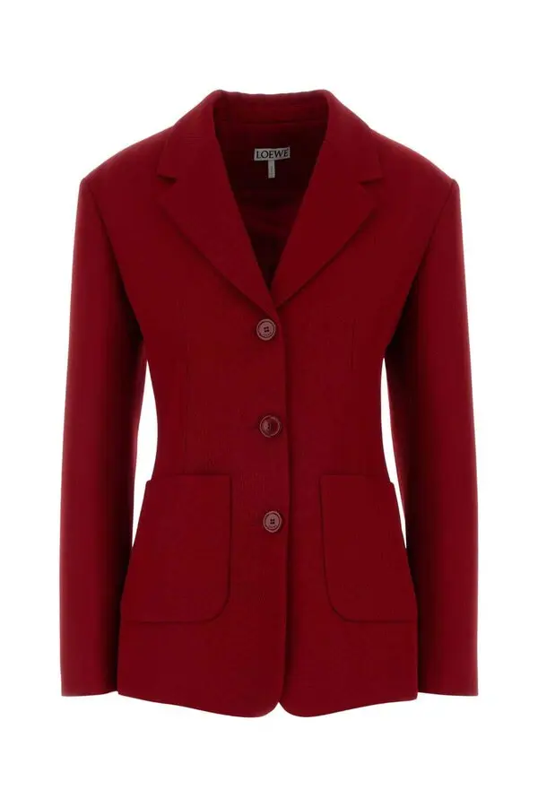 Loewe Wool Blend Blazer - Red