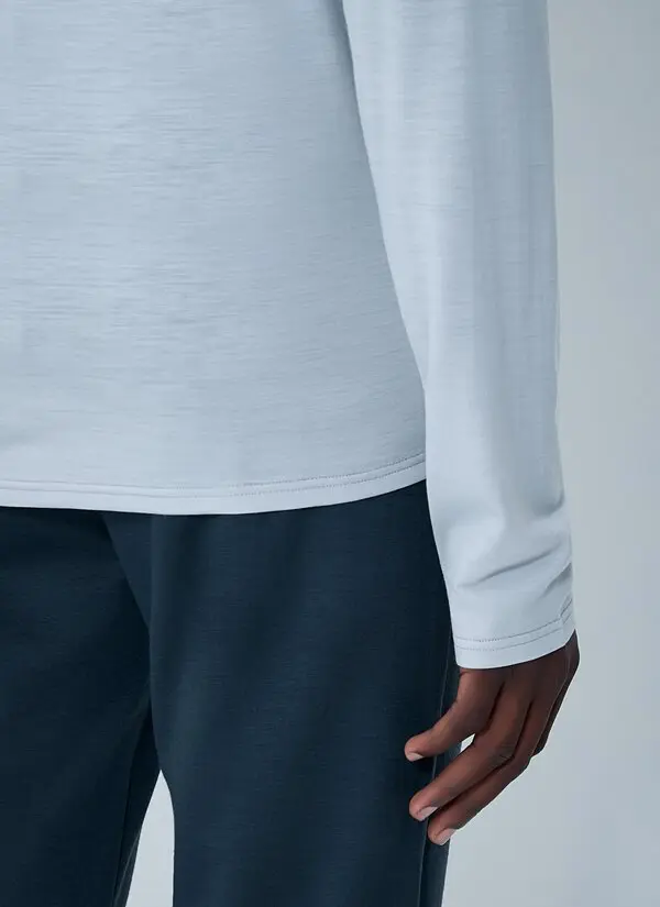 RIER Long Sleeve Crewneck Top - Gray