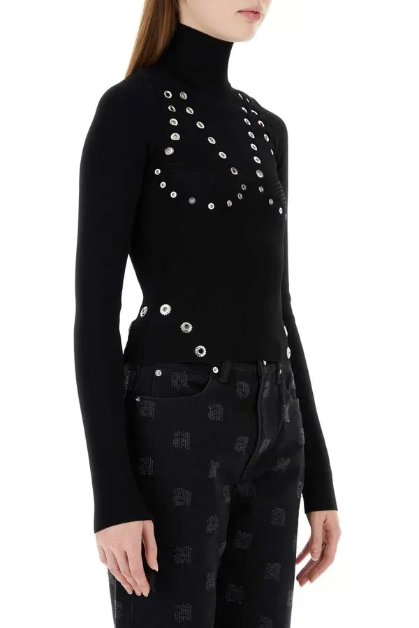 Off-White Viscose Blend Top