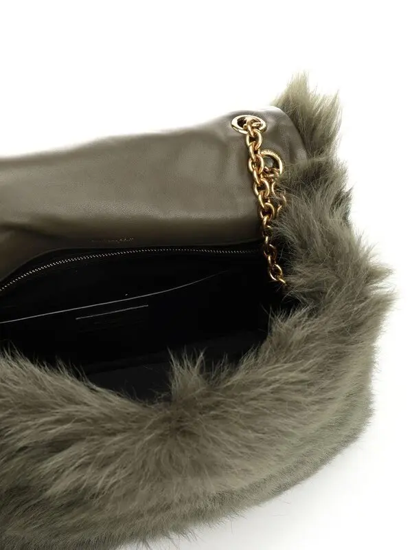 Saint Laurent Jamie Shearling Bag - Green