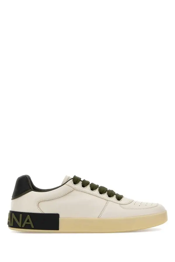 Dolce & Gabbana Leather Sneakers - White