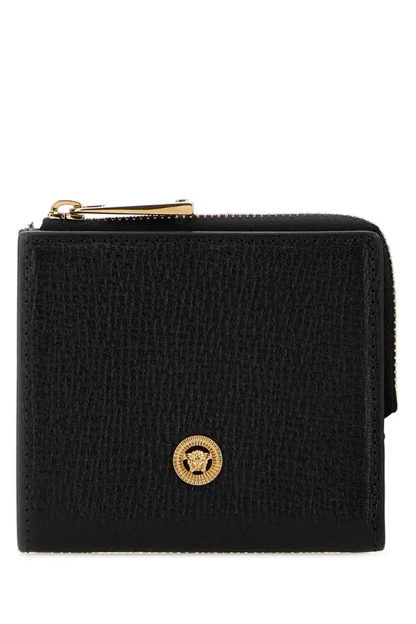 Versace Leather Wallet - Black