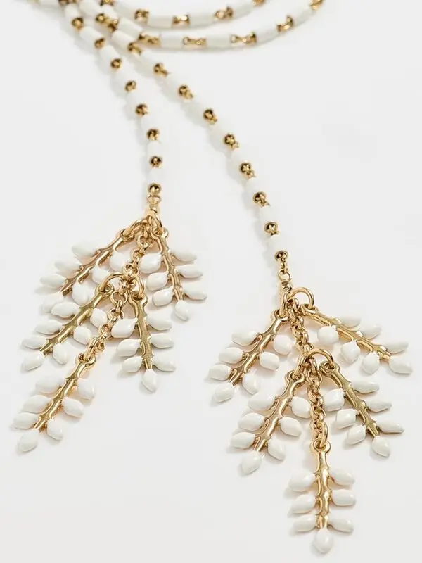Isabel Marant Étoile Brass Scarf Necklace