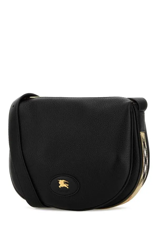 Burberry Leather Tavistock Crossbody Bag - Black