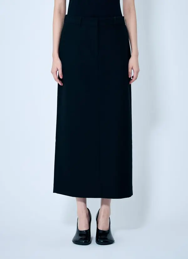TOTEME Low-waist Straight Skirt - Black
