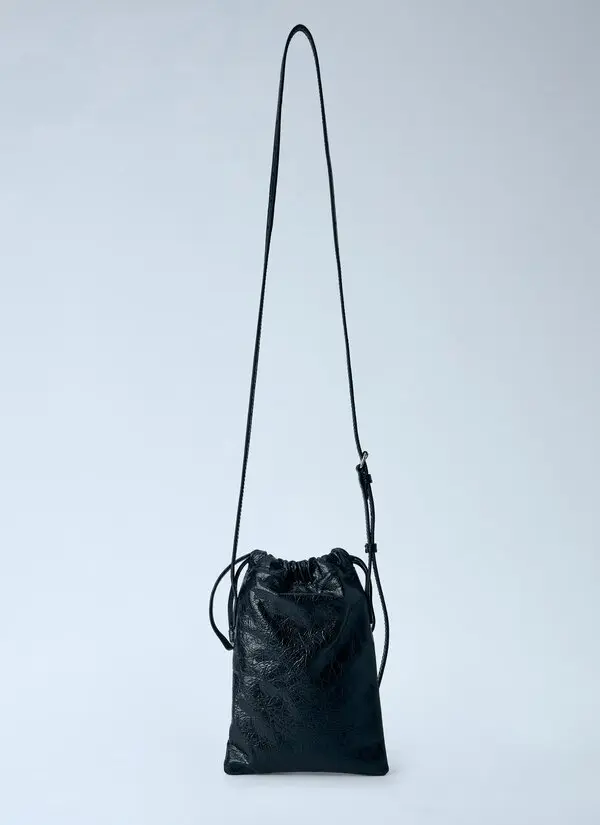 Balenciaga Shopper Phone Holder - Black