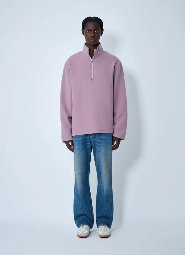 RIER Zip-up Fleece Sweatshirt