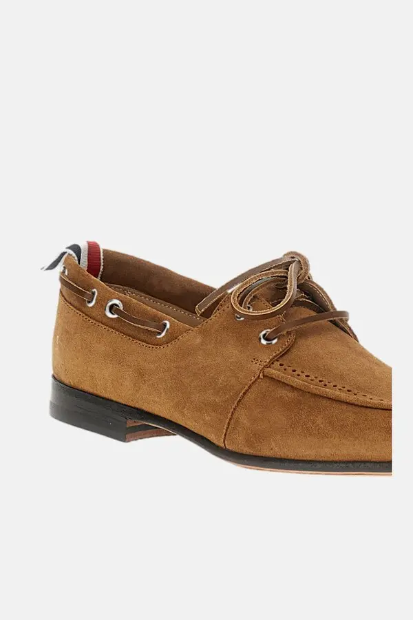 Thom Browne Calf Suede Boat Shoes